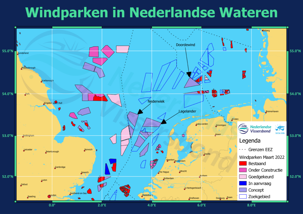 Versnelling uitrol windenergie Noordzee - Vissersbond